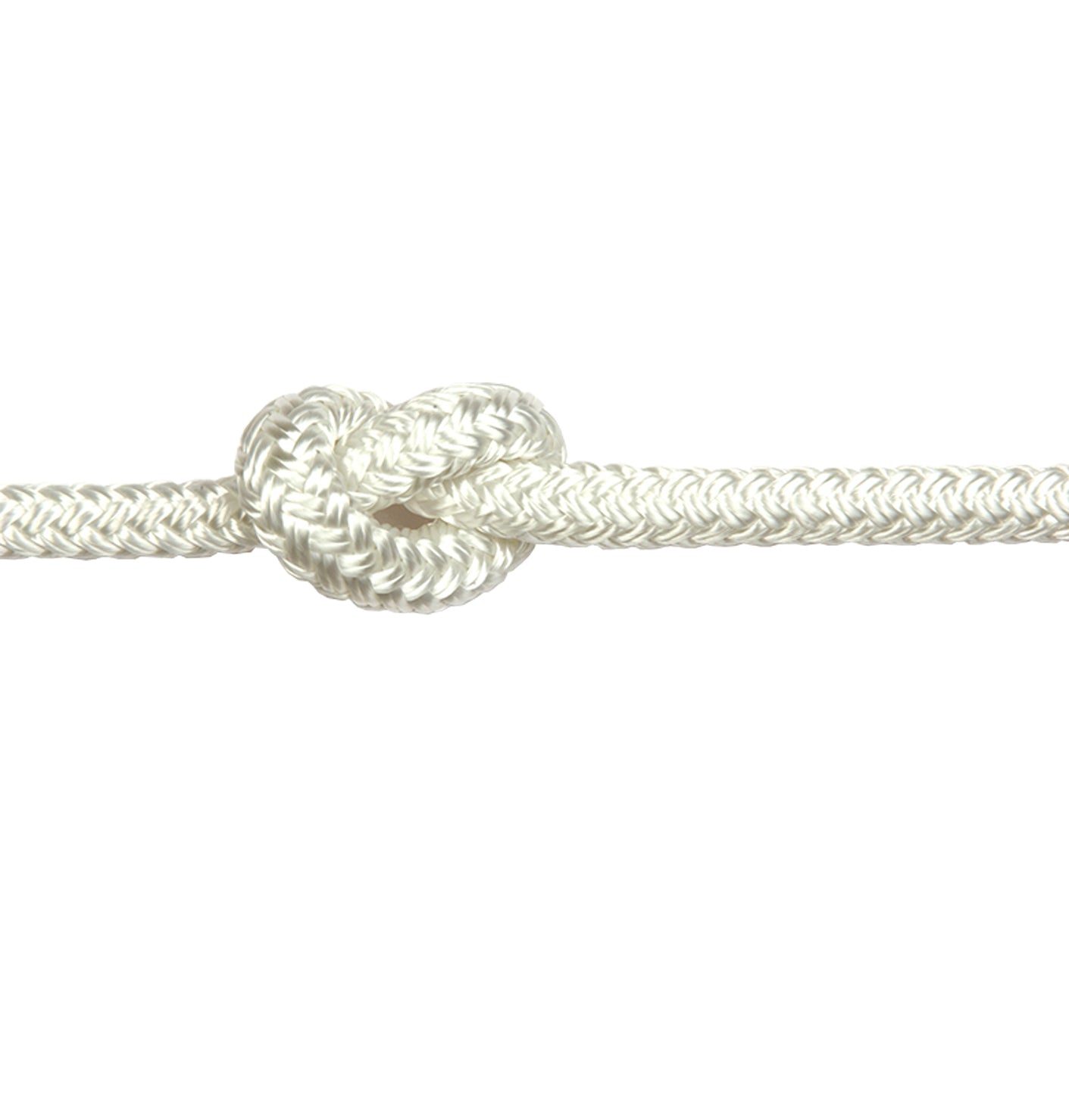6mm Braided Polyester Rope - Plain White - 1m Length – Zephyr Sail Shades